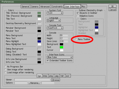 Menu Toolbar | Wings 3D
