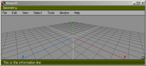 Wings Program Window | Wings 3D
