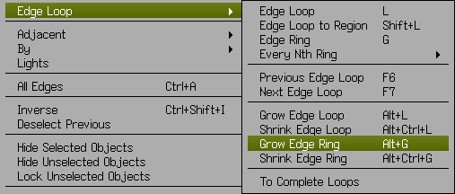 Menu Select | Wings 3D