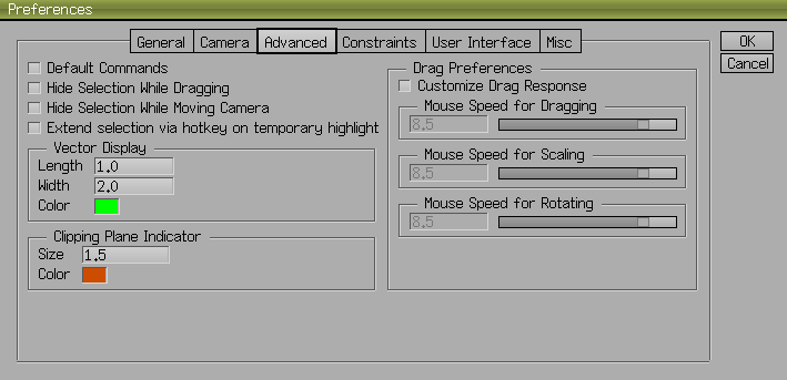 Preferences | Wings 3D