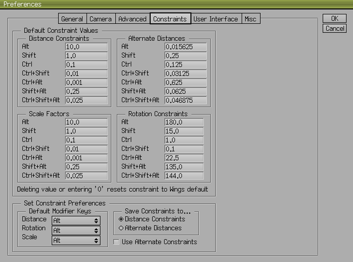 Preferences | Wings 3D
