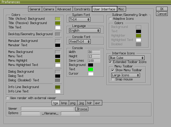 Preferences | Wings 3D
